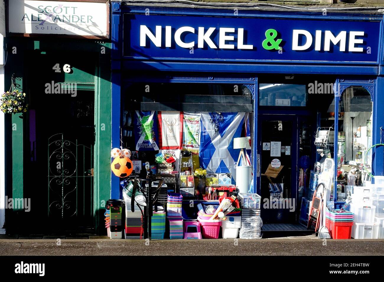 Nickel & Dime, Montrose, Angus, Scotland Stock Photo - Alamy