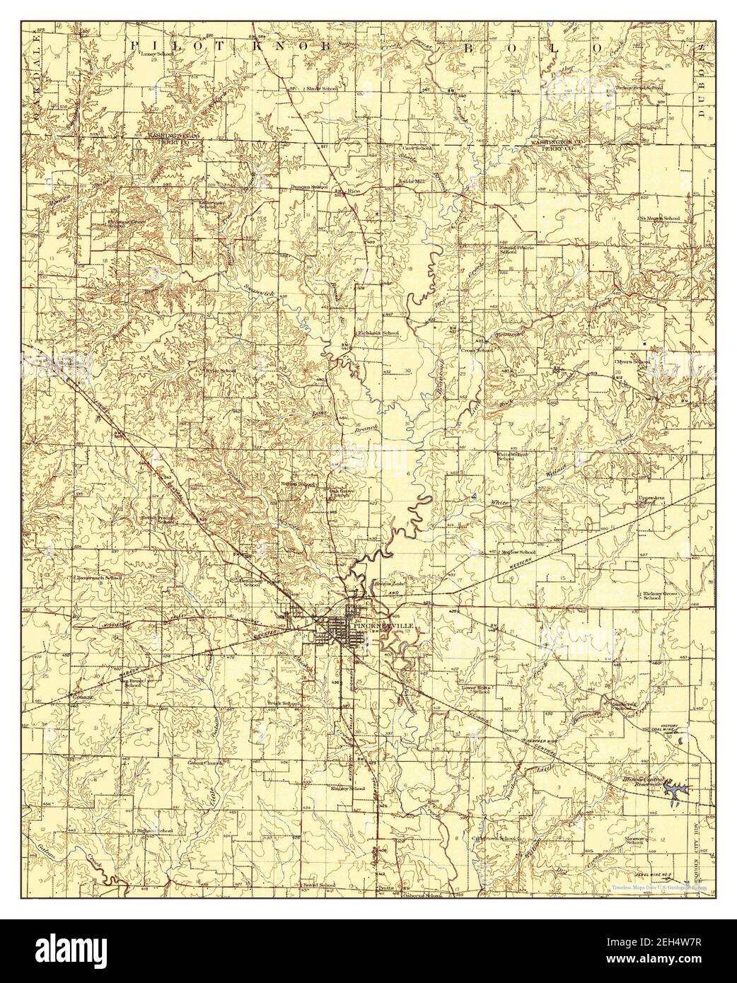 Pinckneyville map Cut Out Stock Images & Pictures - Alamy