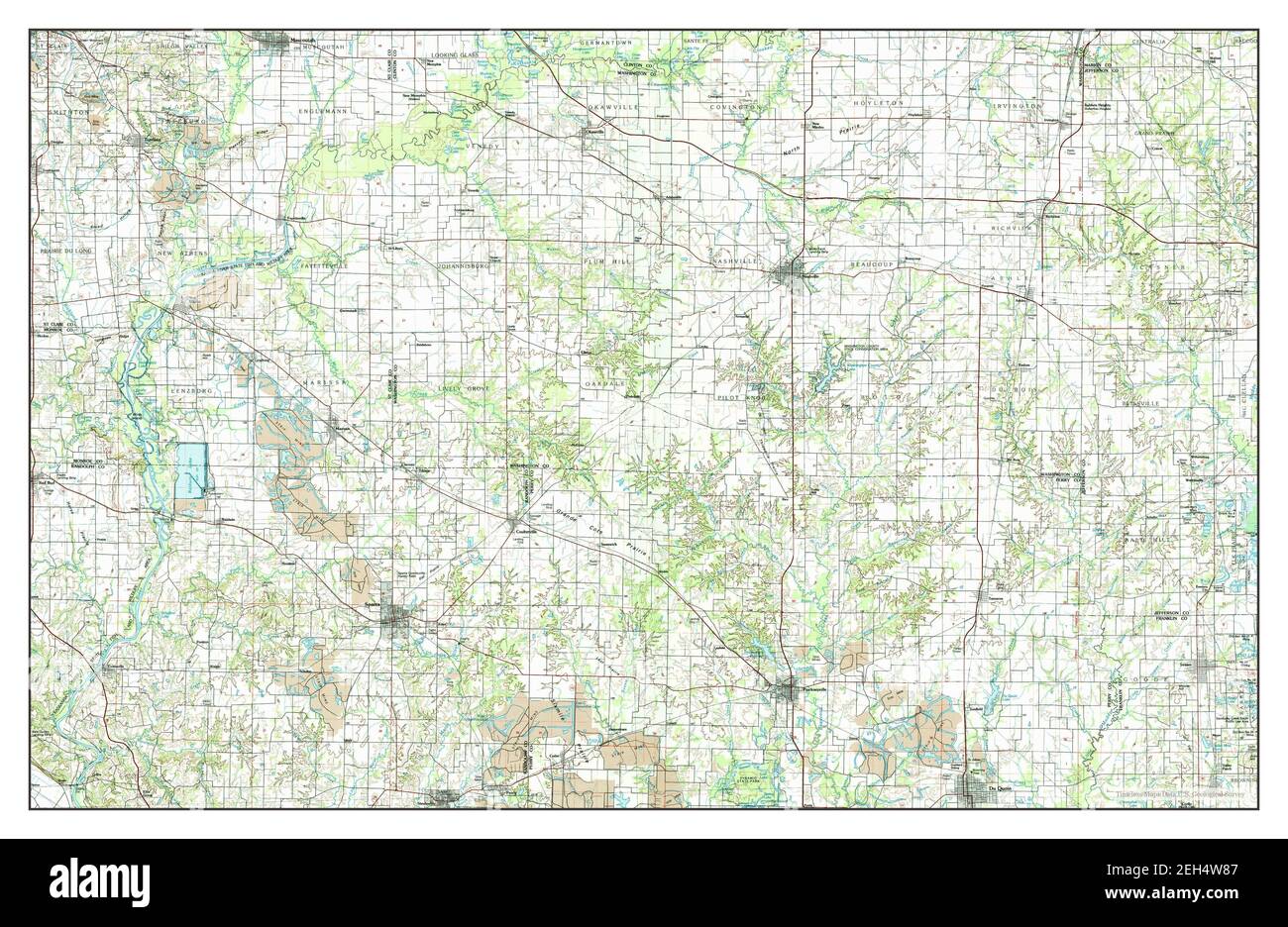 Map of pinckneyville hi-res stock photography and images - Alamy