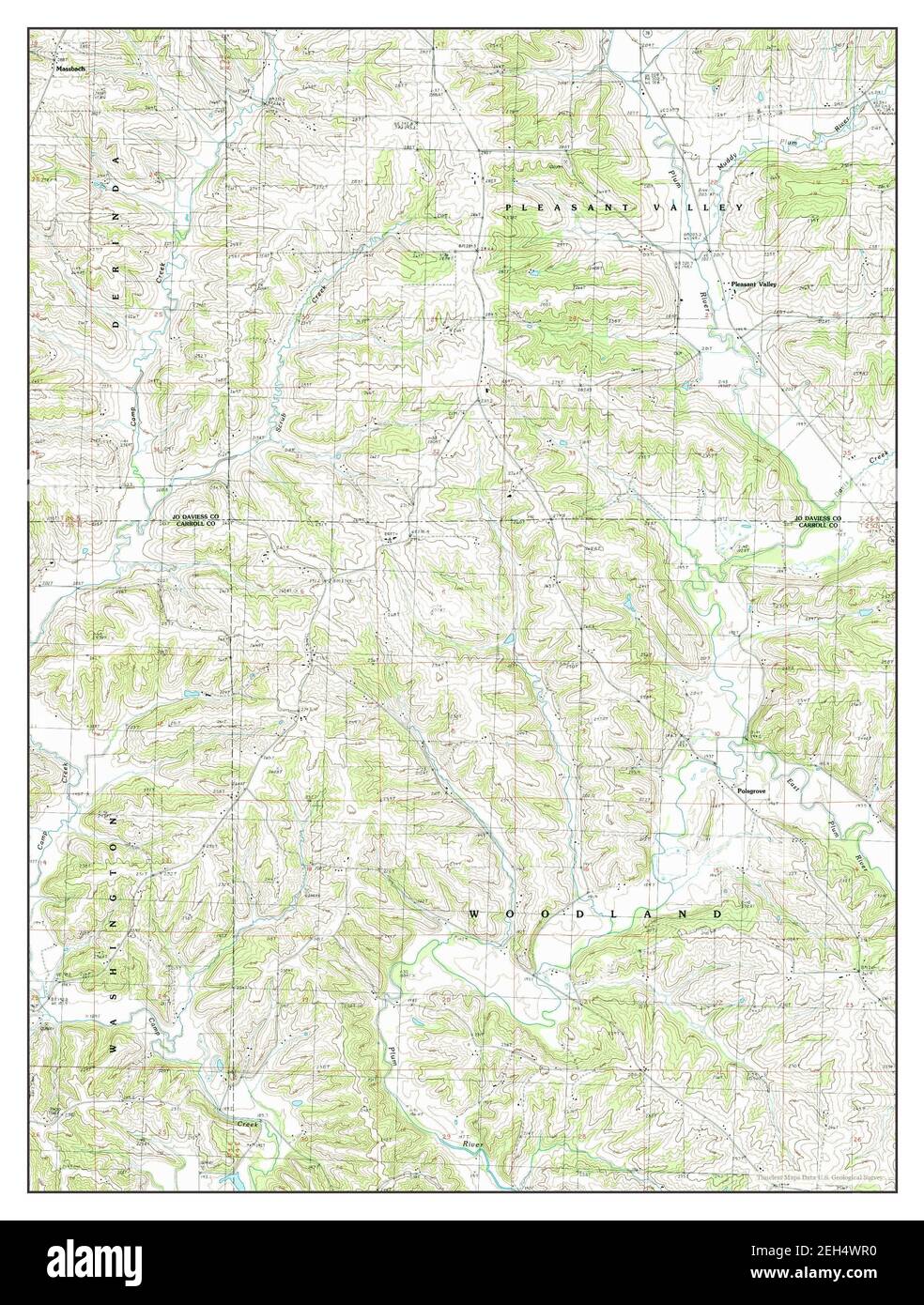 Pleasant Valley, Illinois, map 1985, 1:24000, United States of America ...