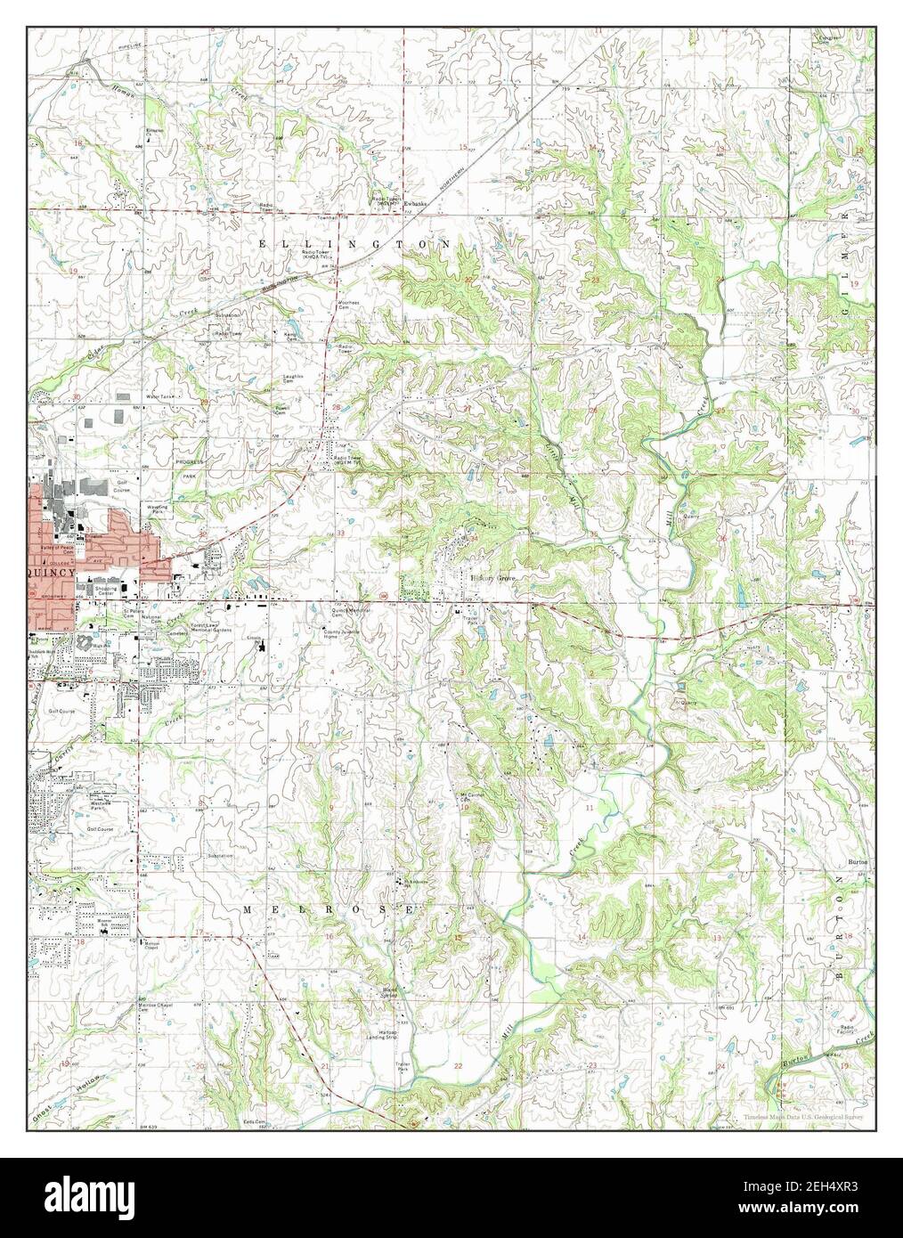 Quincy East, Illinois, map 1971, 1:24000, United States of America by ...