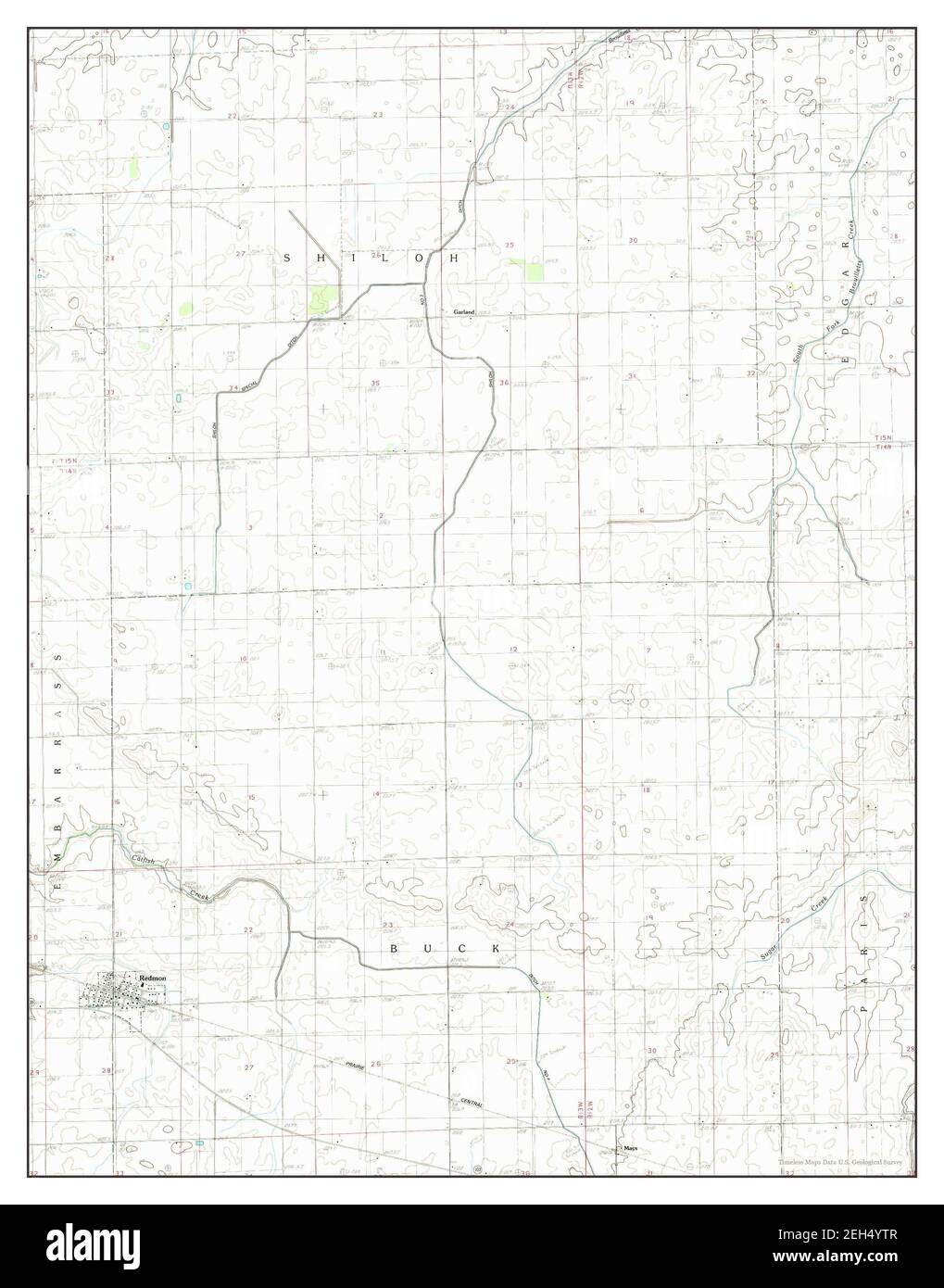 Redmon, Illinois, map 1982, 1:24000, United States of America by ...