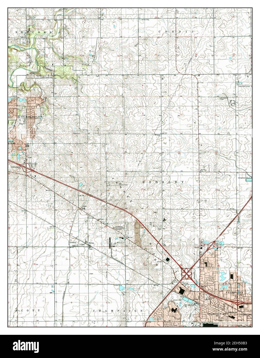 Rising, Illinois, map 1998, 1:24000, United States of America by ...