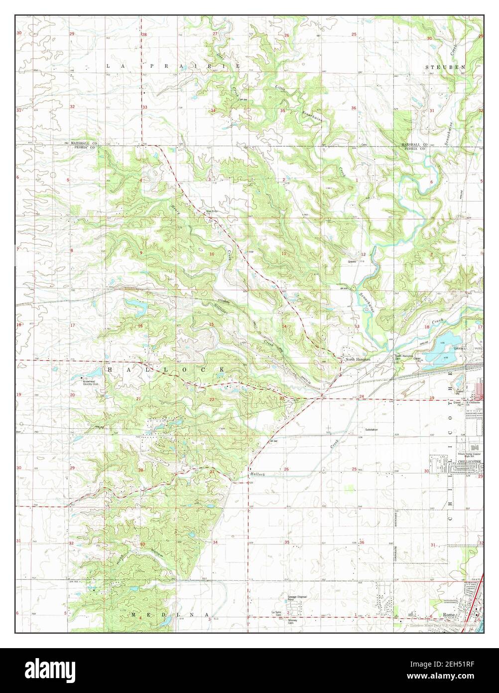 Rome, Illinois, map 1982, 1:24000, United States of America by Timeless ...