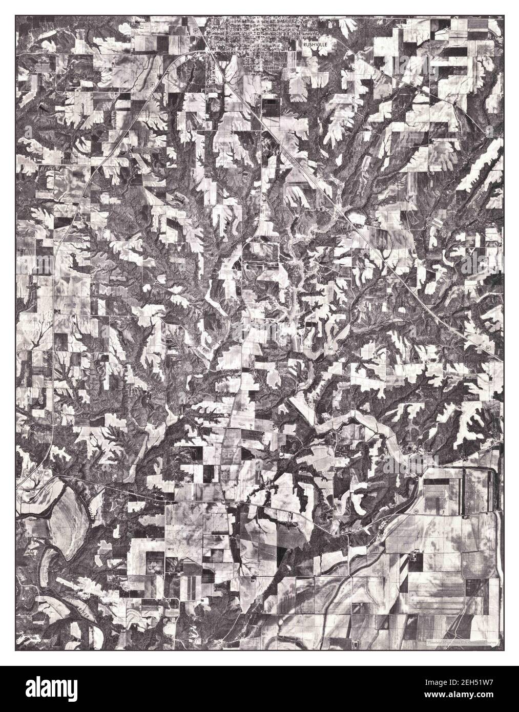 Map of rushville hi-res stock photography and images - Alamy