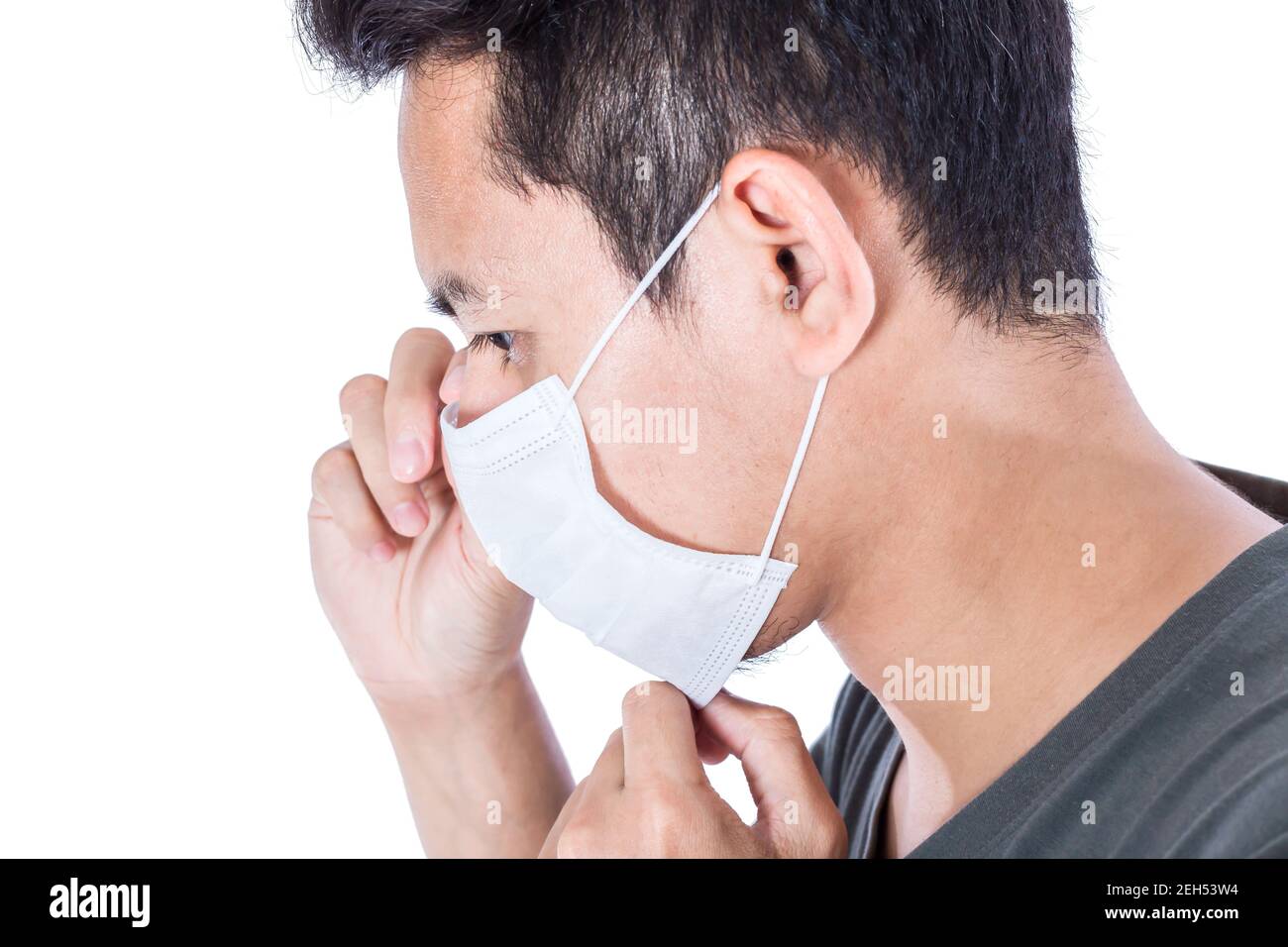A sick man wear hygienic mask Stock Photo - Alamy