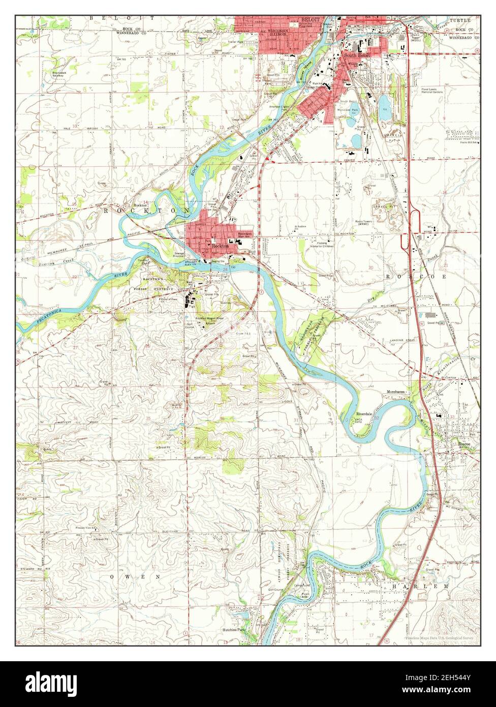 Map of beloit hi-res stock photography and images - Alamy