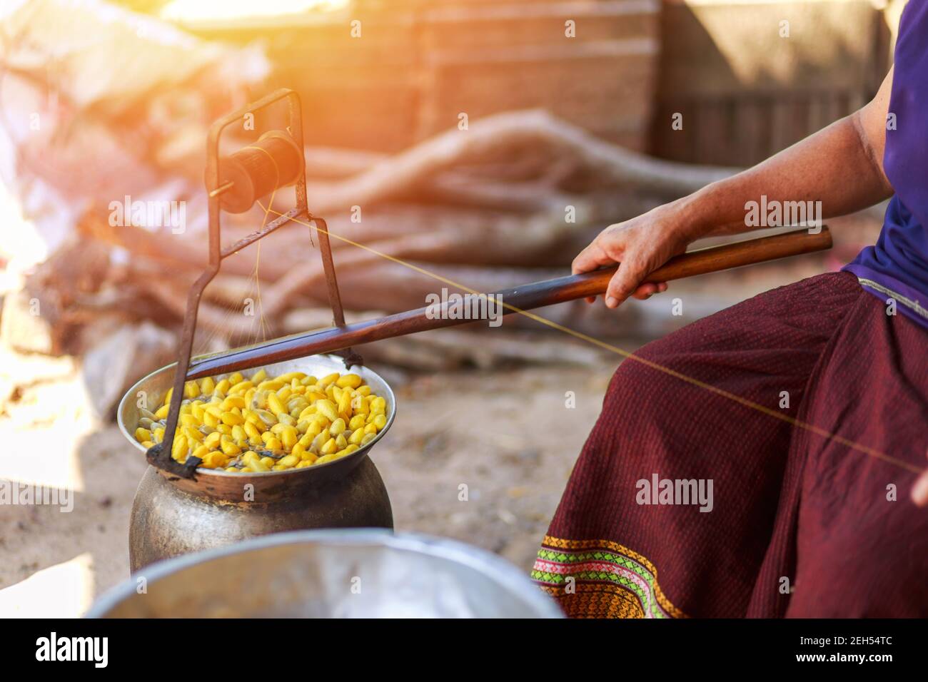 Boiling the cocoons hi-res stock photography and images - Alamy