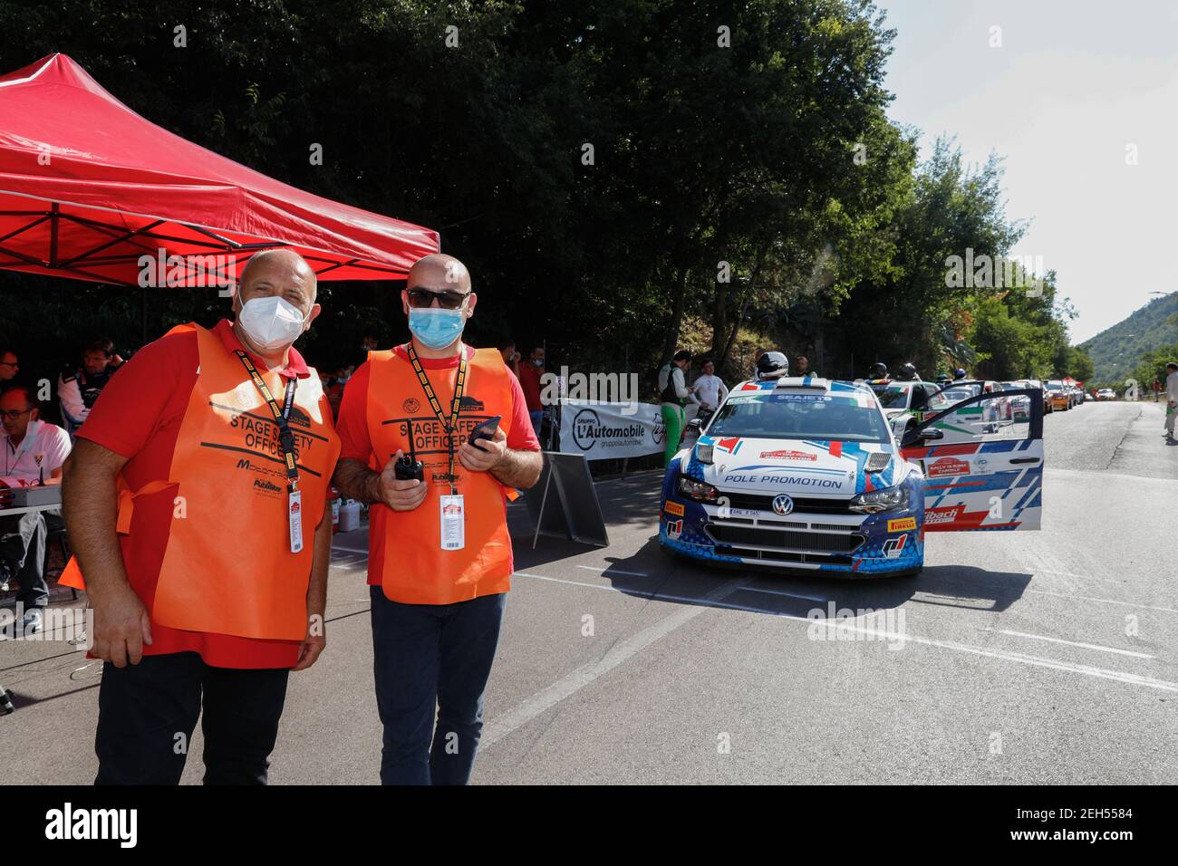 commissaire, marshall during the 2020 Rally di Roma Capitale, 1st round ...