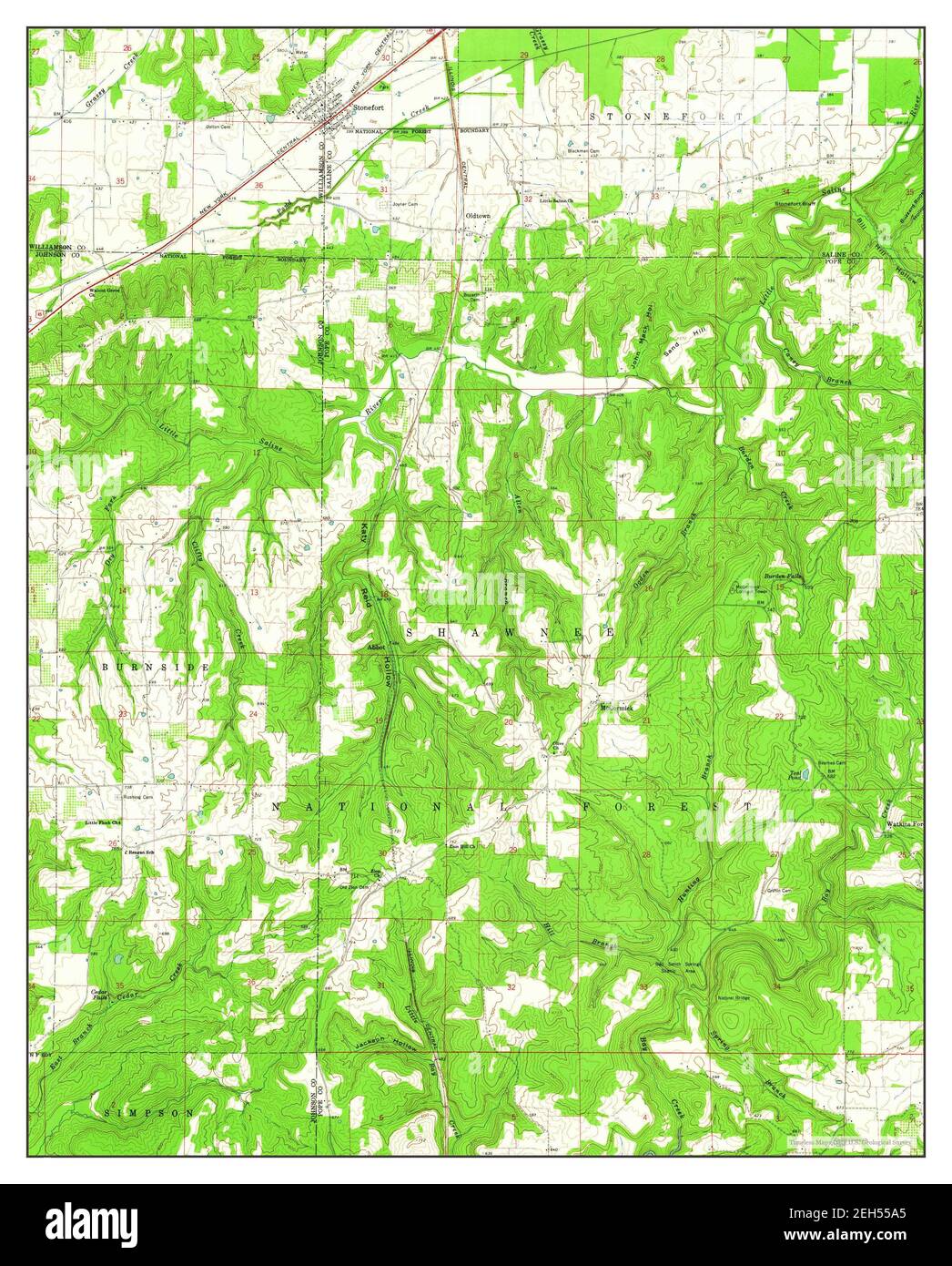 Stonefort, Illinois, map 1961, 1:24000, United States of America by ...