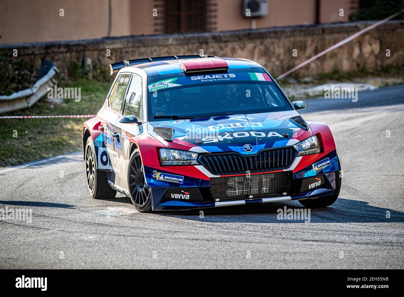 12 MARCZYK Miko(POL),GOSPODARCZYK Szymon(POL), Team Orlen Team, Skoda Fabia Rally2 Evo , action ...