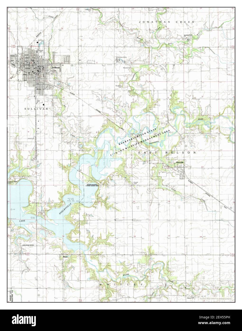 Sullivan, Illinois, map 1983, 1:24000, United States of America by ...