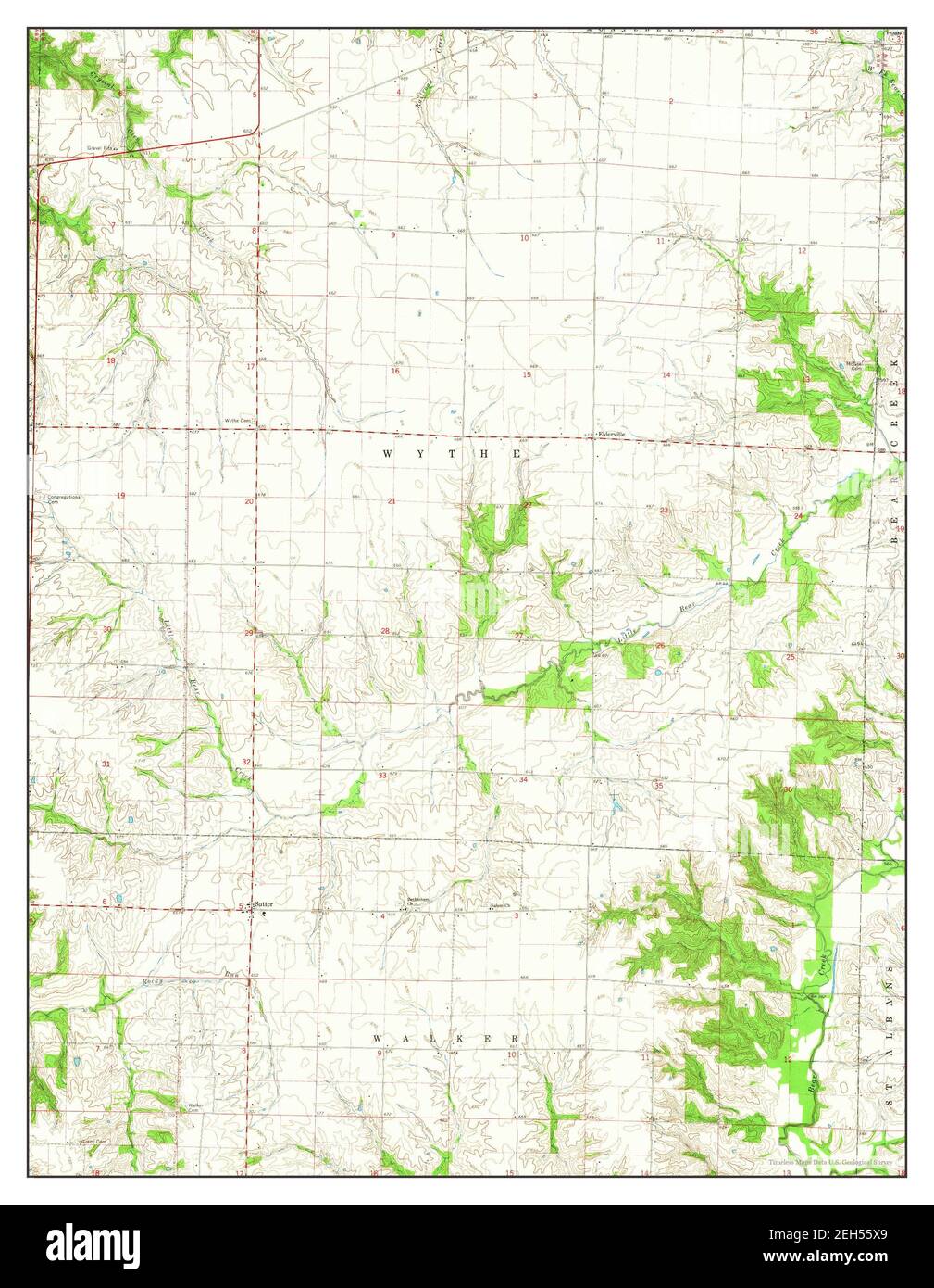 Sutter, Illinois, map 1964, 1:24000, United States of America by ...