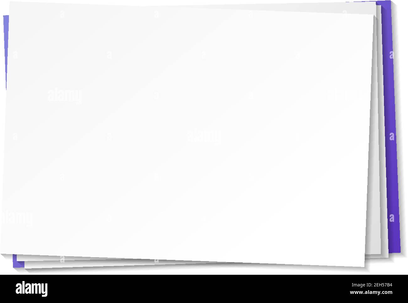 Blank paper note template on white background illustration Stock Vector ...