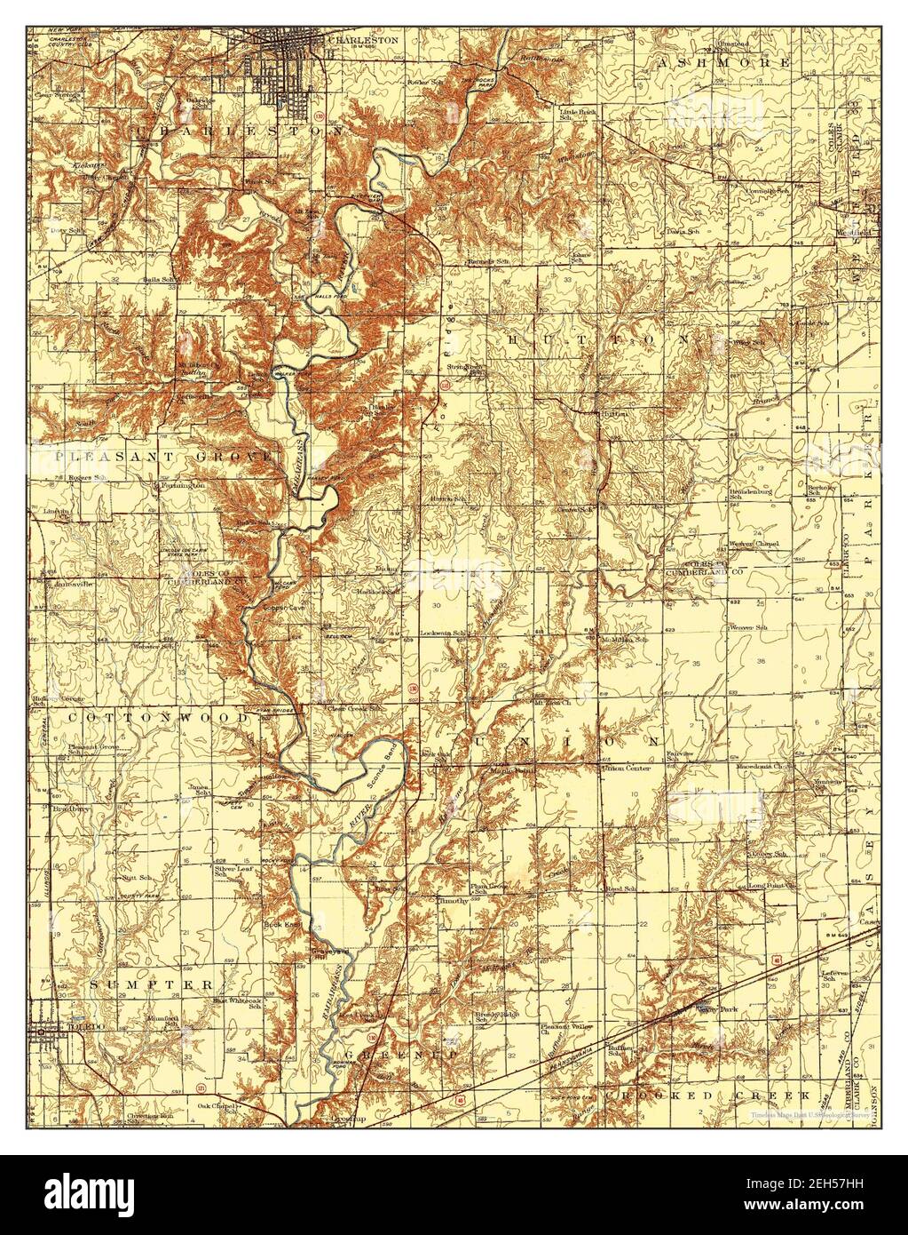 Toledo map historic hi-res stock photography and images - Alamy