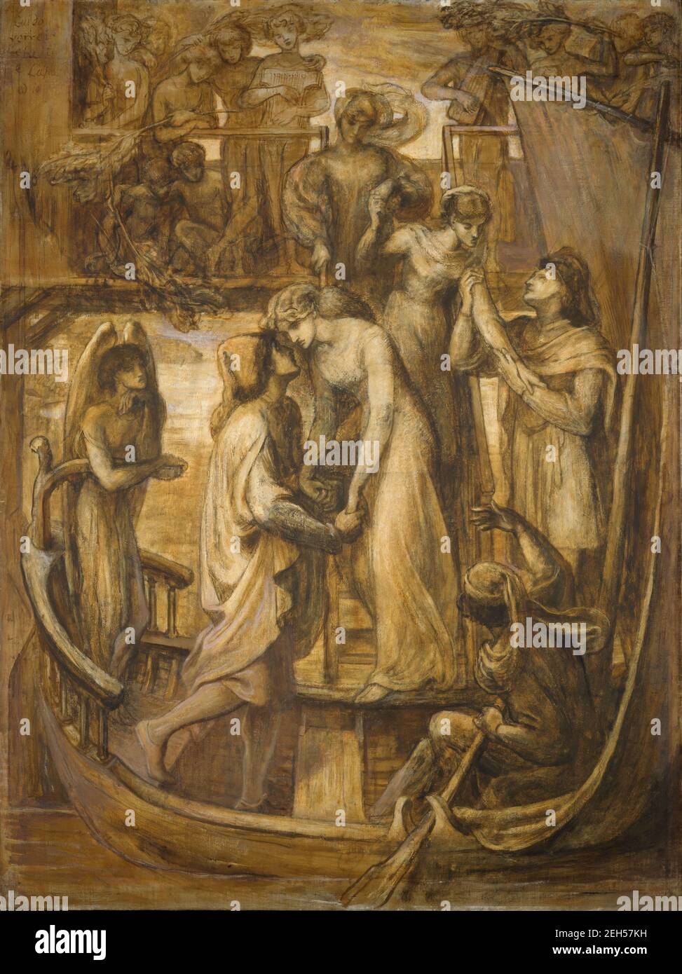 The Boat of Love, 1881. An illustration of Dante's second sonnet ...