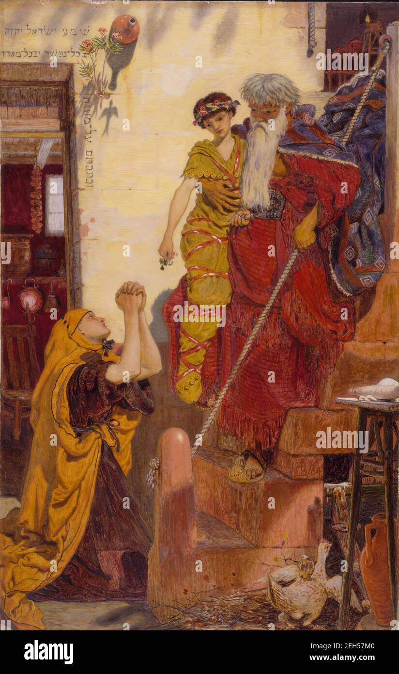 Elijah and the Widow's Son, 1864. The Prophet Elijah descends down a ...