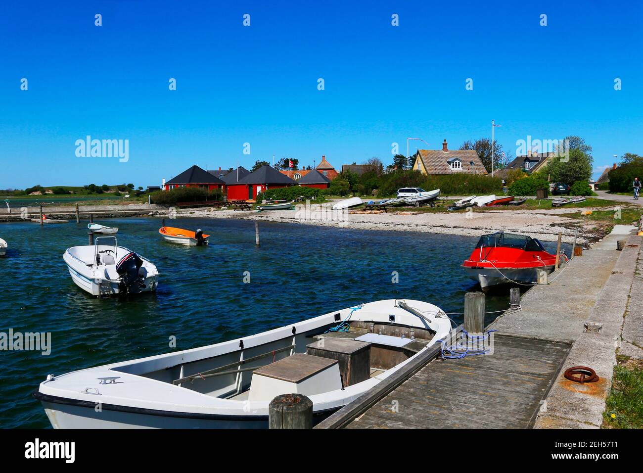 Boats at Samso Island, Denmark, Europe Stock Photo - Alamy