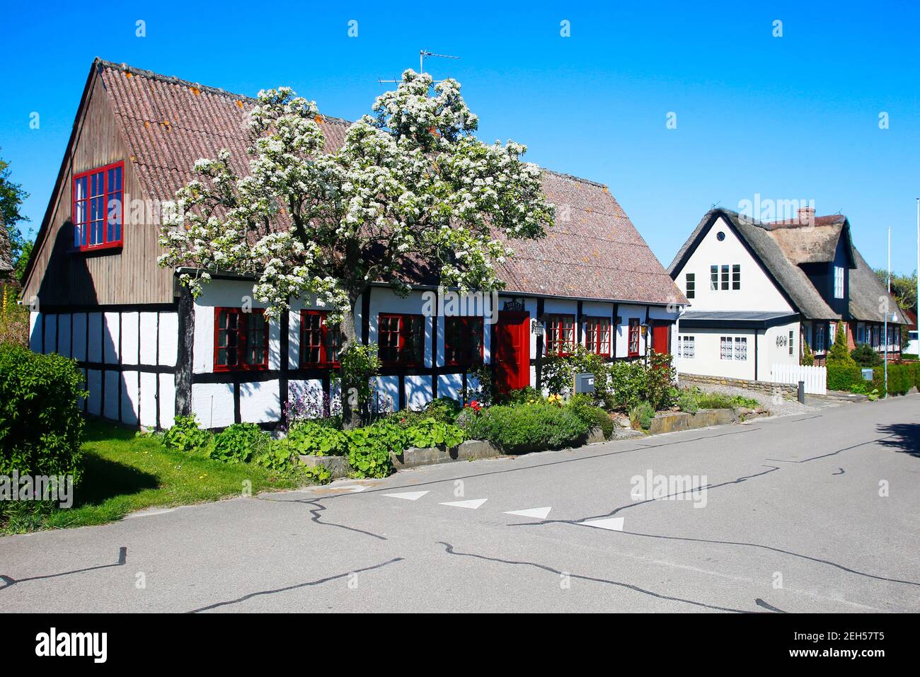 Typical Buildings at Samso Island, Denmark, Europe Stock Photo - Alamy