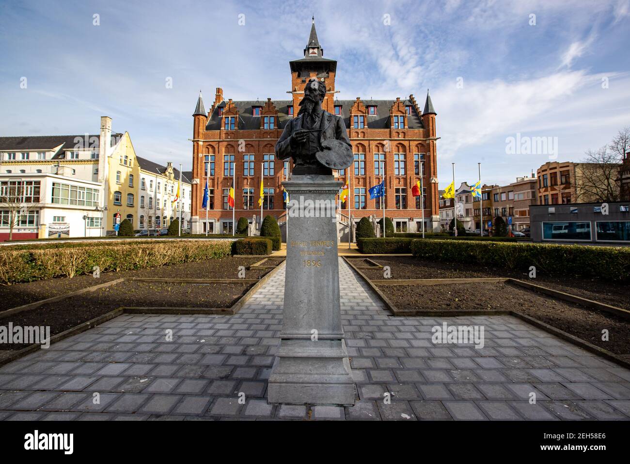Illustration picture shows the town hall Knokke-Heist, Friday 19 ...