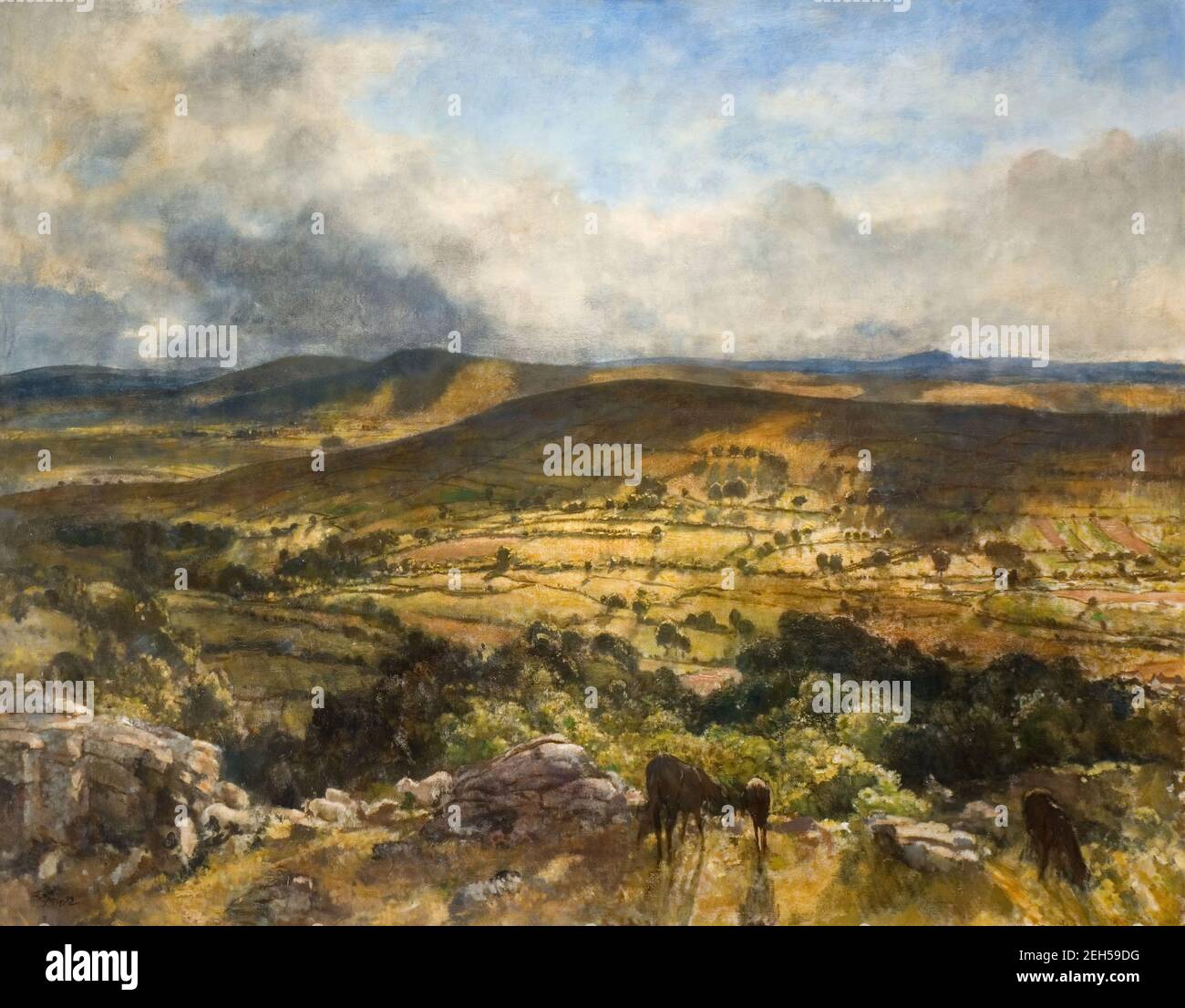 Widecombe In The Moor, Devon, 1922 Stock Photo - Alamy