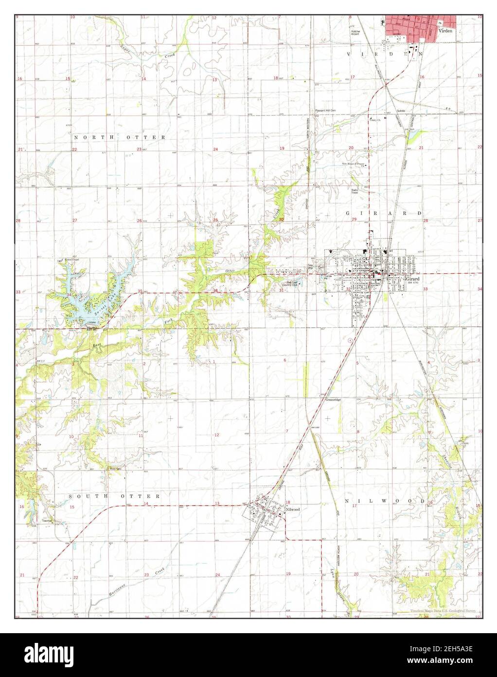 Map of virden hi-res stock photography and images - Alamy
