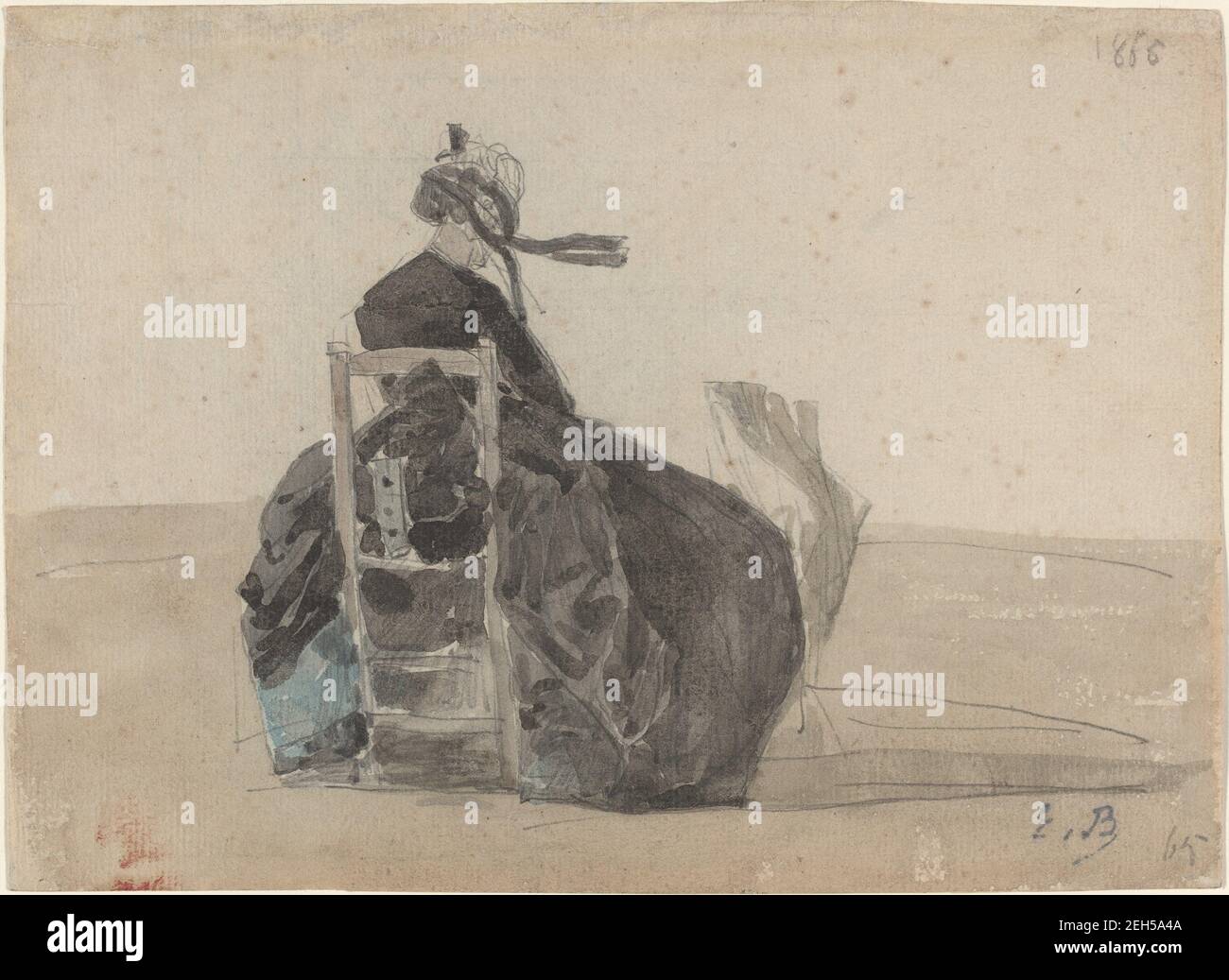 Seated lady in black hi-res stock photography and images - Alamy