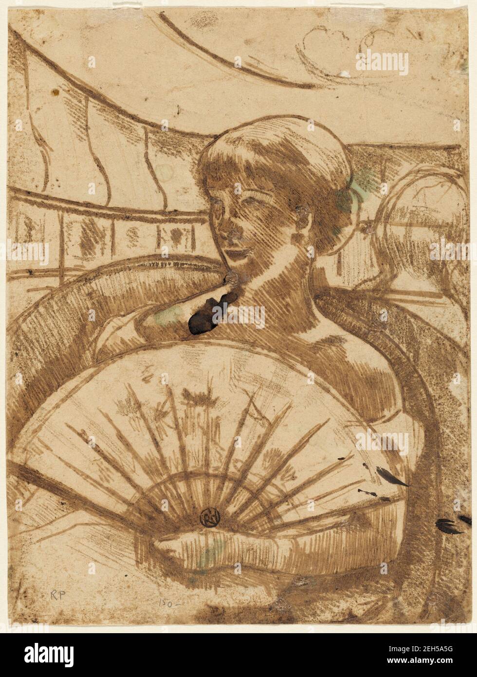 In the Opera Box [verso], 1880 Stock Photo - Alamy