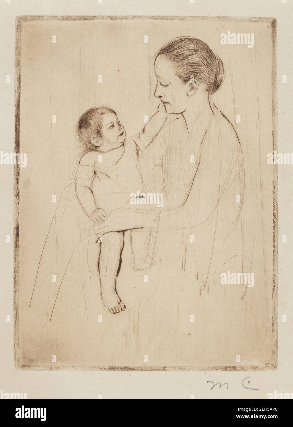 Mary cassatt the caress hi-res stock photography and images - Alamy