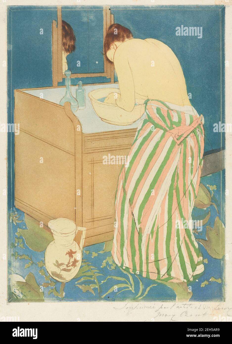 Woman Bathing, 1890-1891 Stock Photo - Alamy
