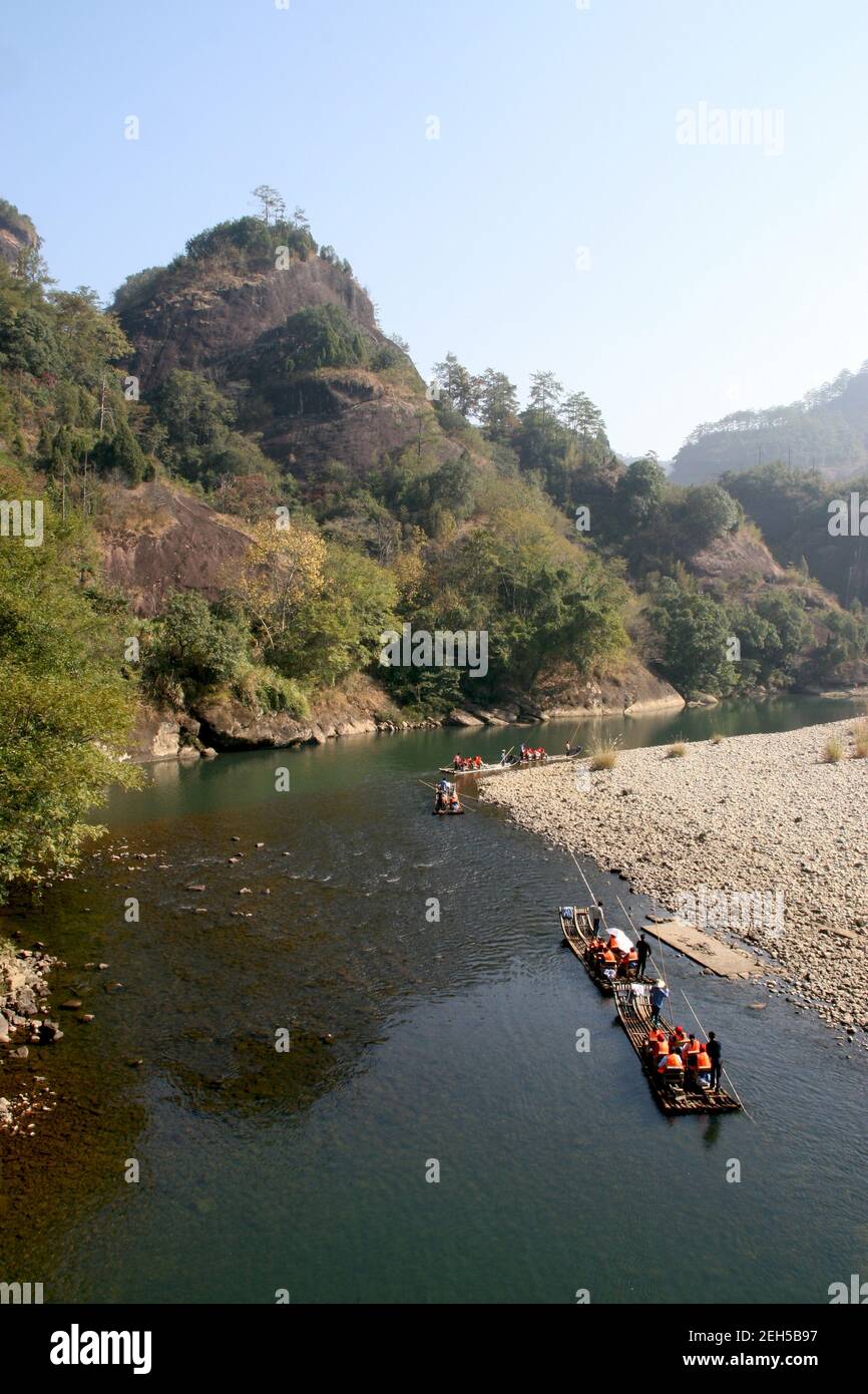 mountain natural landscape, Wuyi mountain, fujian province, China Stock ...
