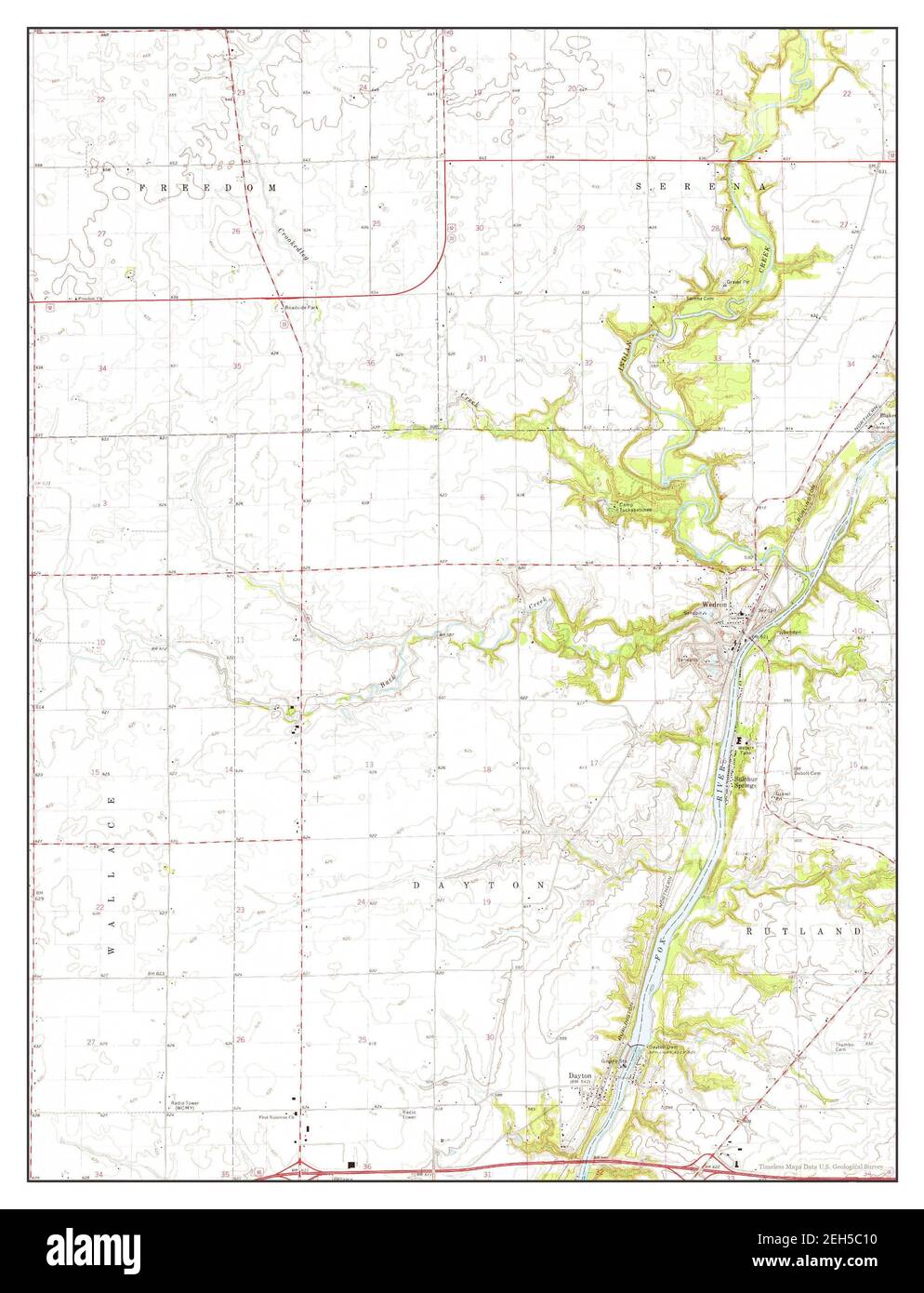 Wedron, Illinois, map 1970, 1:24000, United States of America by ...
