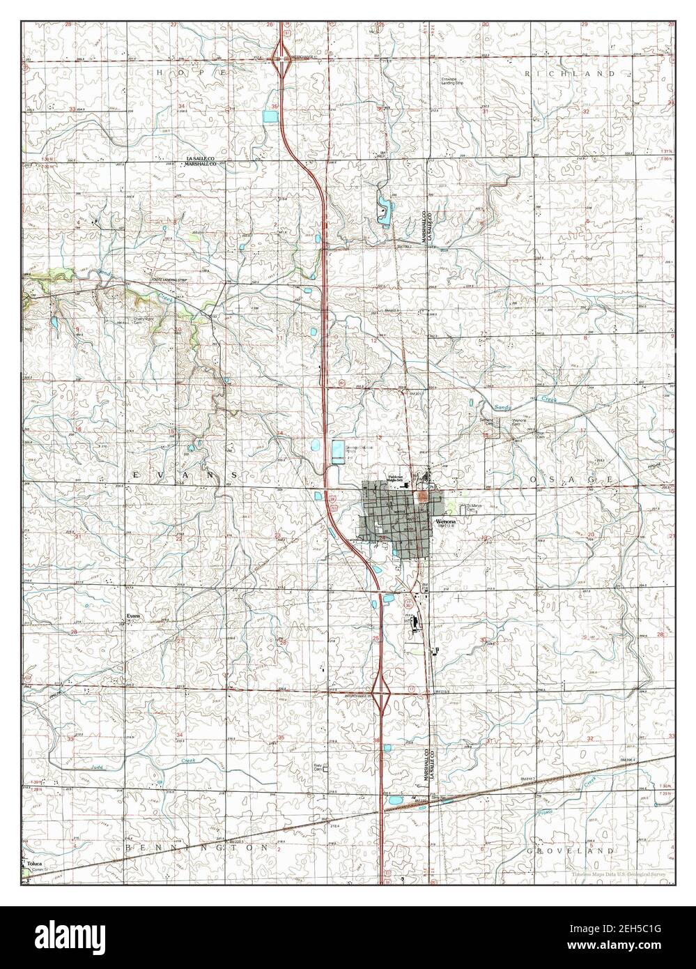 Map of wenona hi-res stock photography and images - Alamy