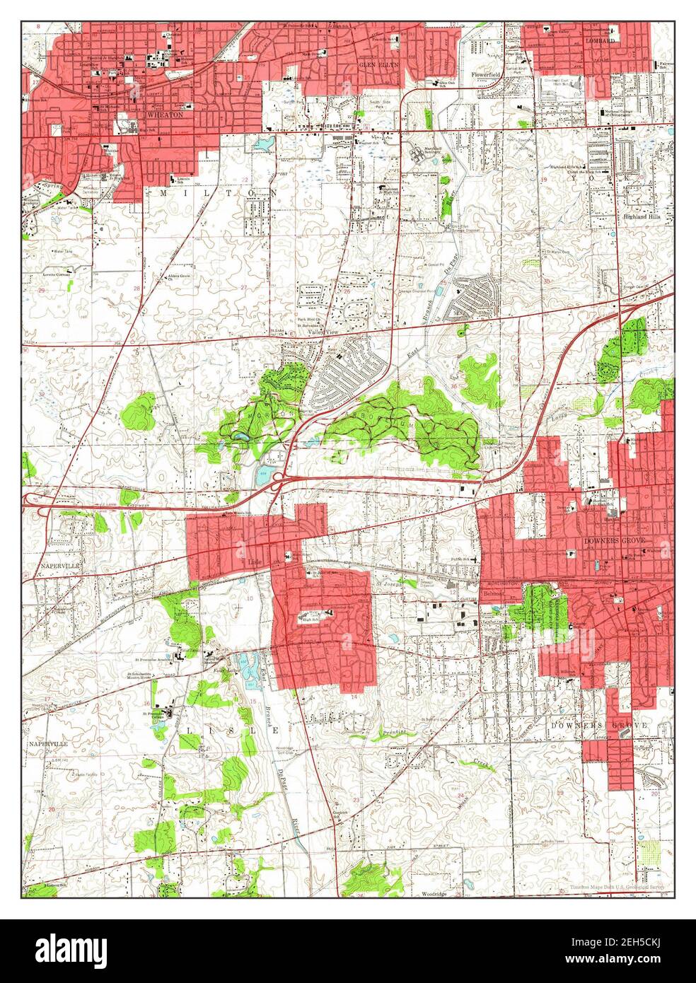 Map of wheaton hi-res stock photography and images - Alamy