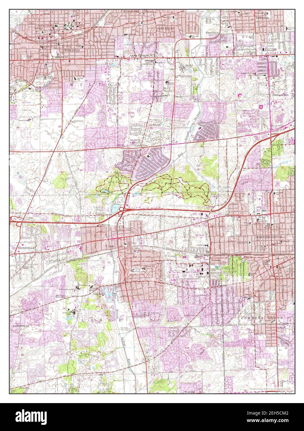 Map of wheaton hi-res stock photography and images - Alamy