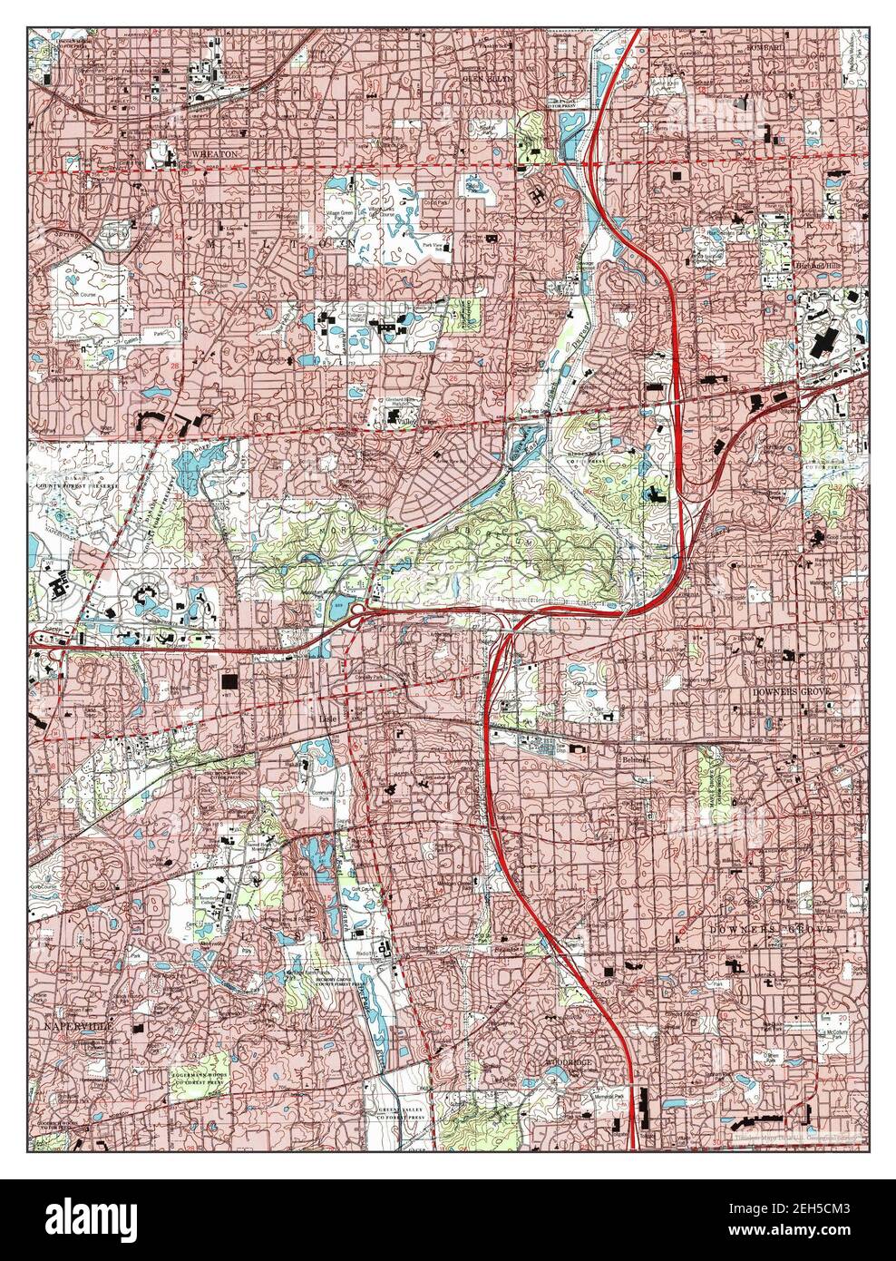 Map of wheaton hi-res stock photography and images - Alamy