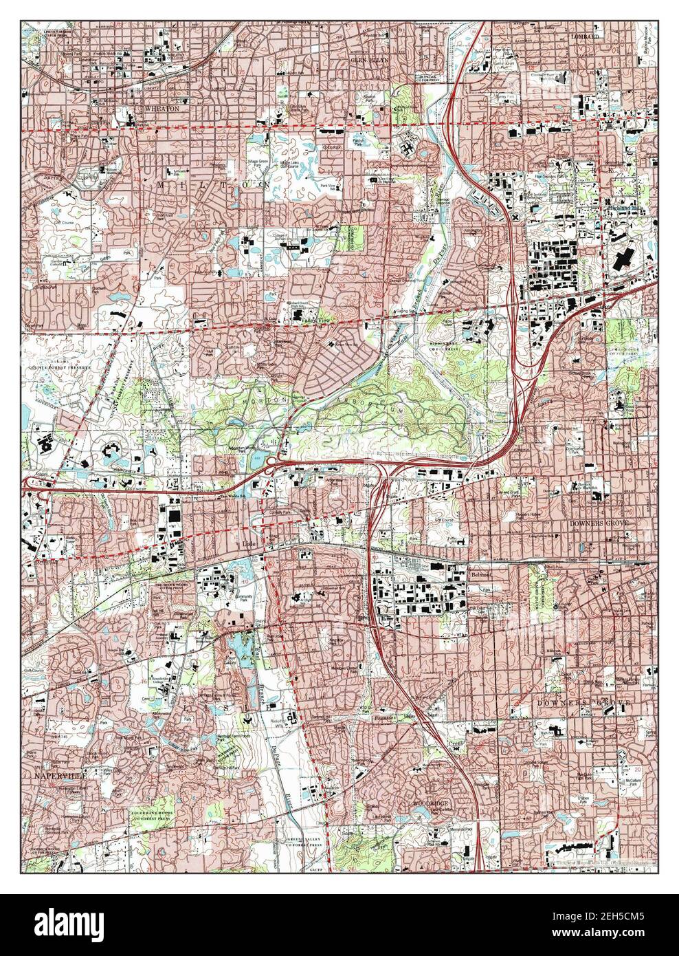 Map of wheaton hi-res stock photography and images - Alamy