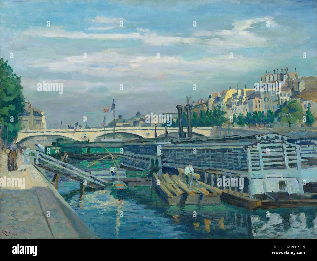 The Bridge of Louis Philippe, 1875 Stock Photo - Alamy