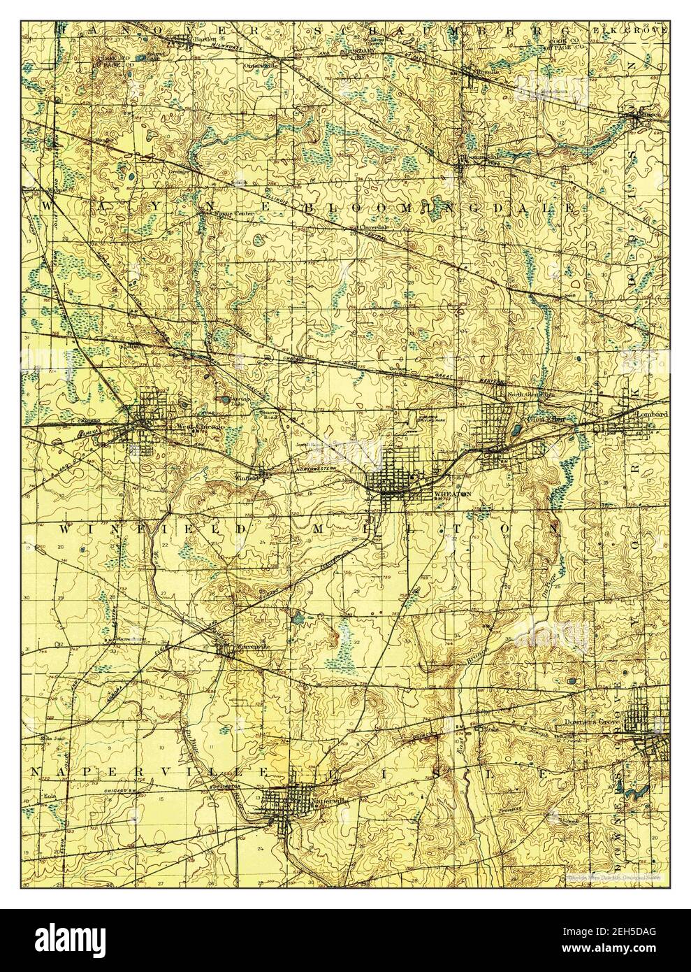Map of wheaton hi-res stock photography and images - Alamy
