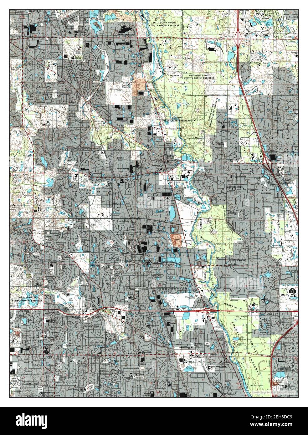 Map of wheeling Cut Out Stock Images & Pictures - Alamy
