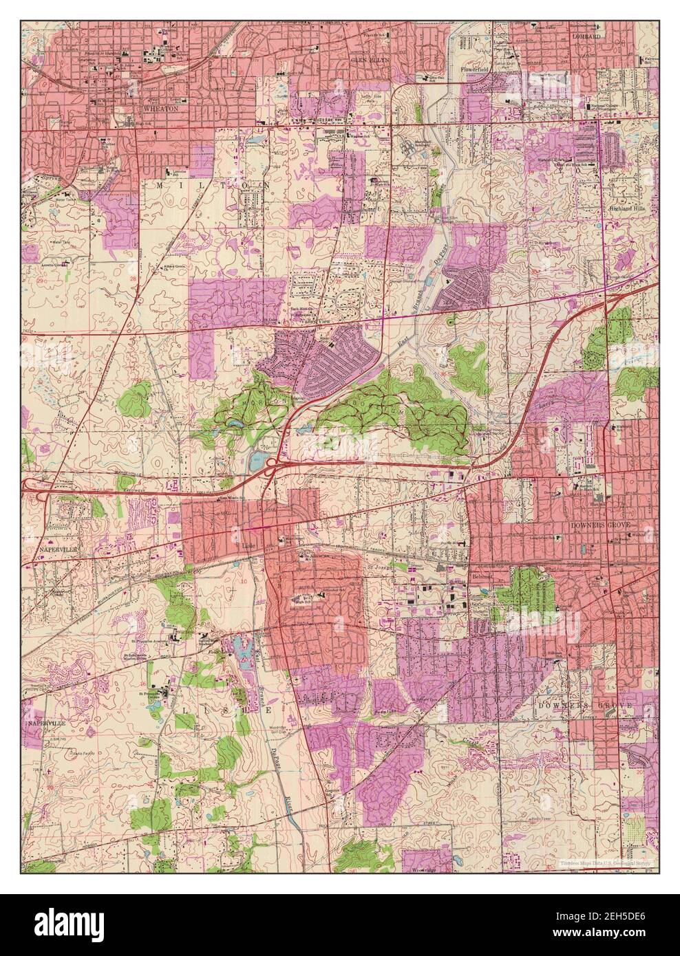 Map of wheaton hi-res stock photography and images - Alamy