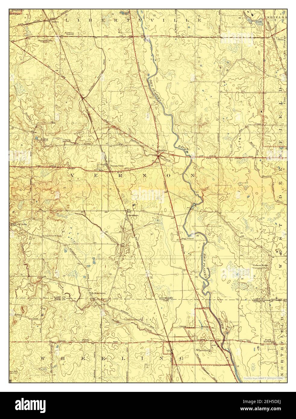 Map of wheeling hi-res stock photography and images - Alamy