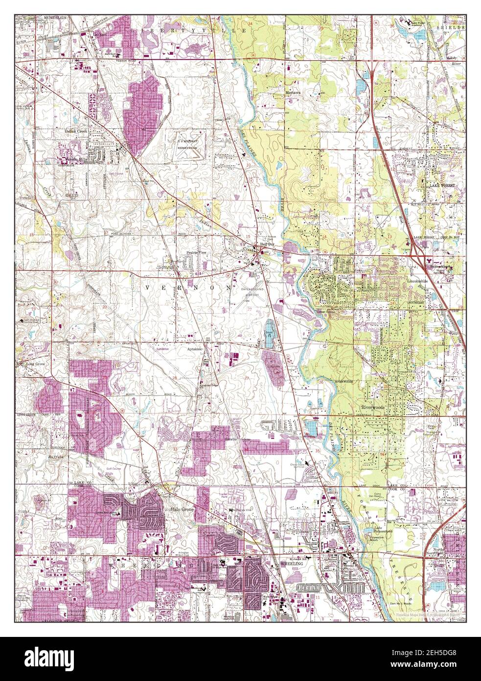 Map of wheeling hi-res stock photography and images - Alamy