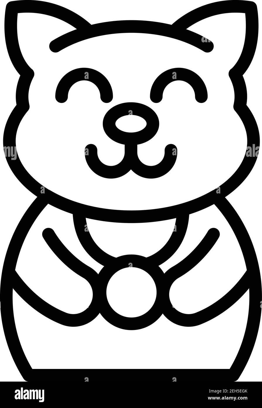 Chinese Lucky Cat Drawing