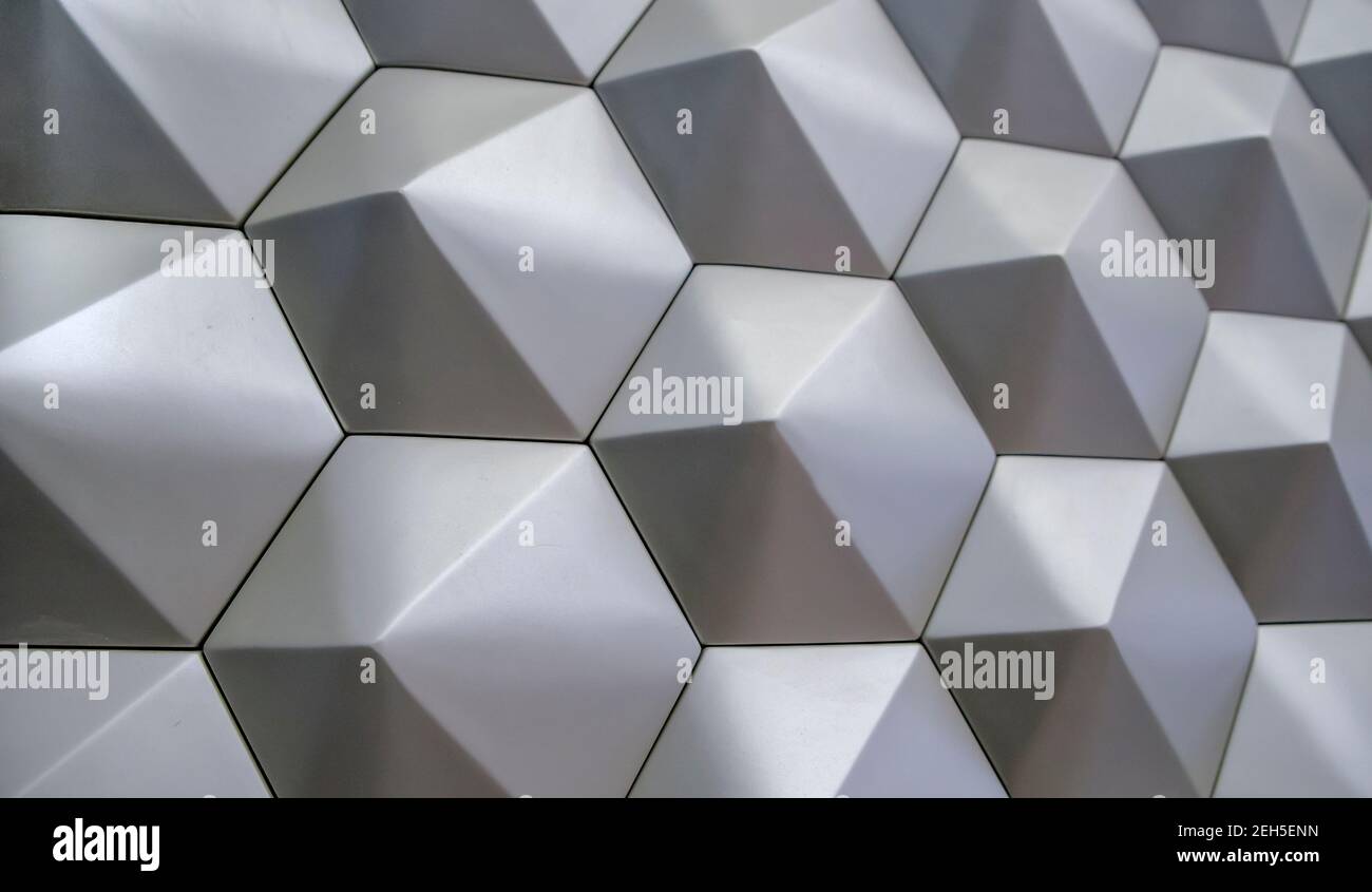 Gray wall with abstract geometric pattern. Background image Stock Photo ...