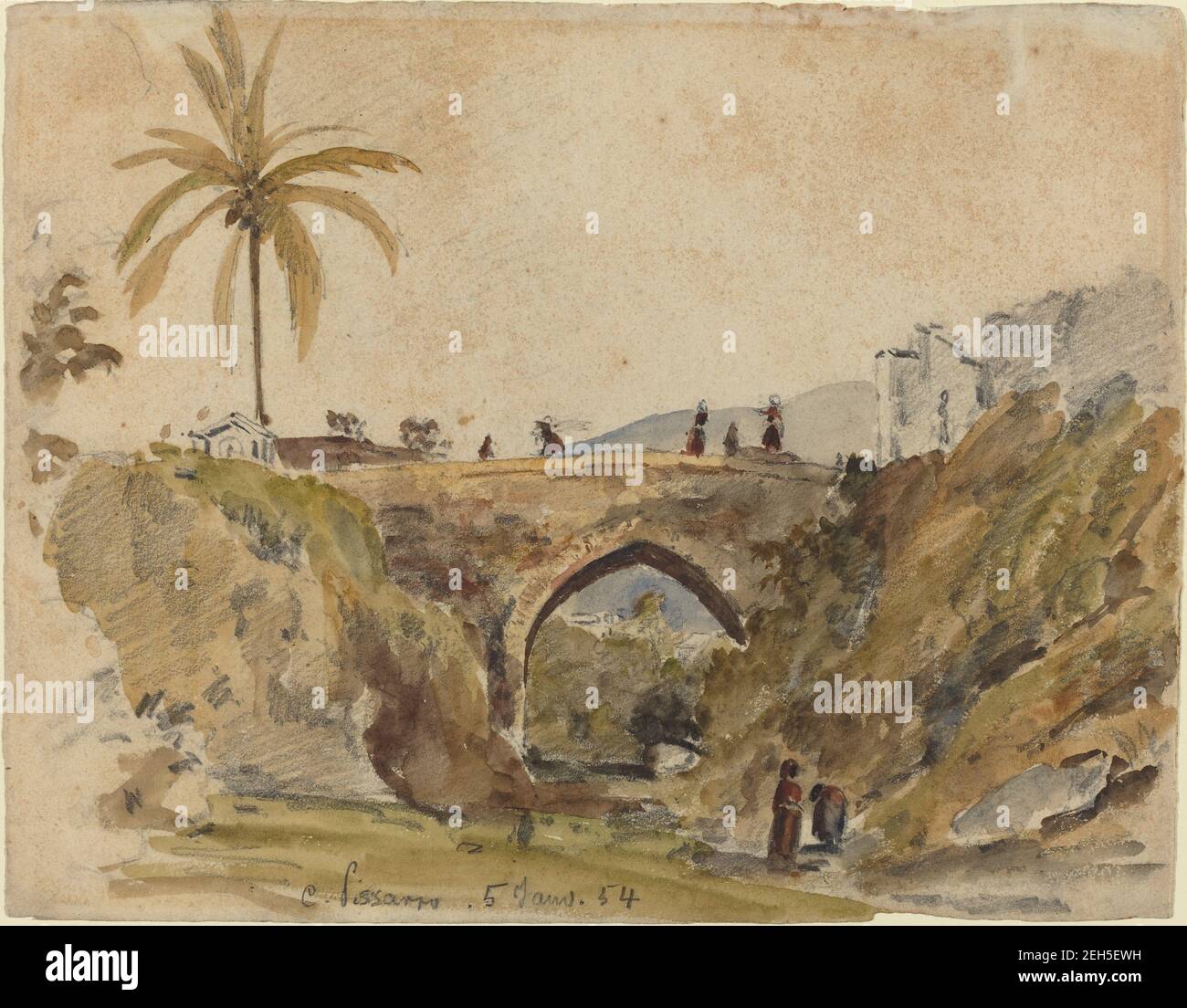 Bridge at Caracas, 1854 Stock Photo - Alamy