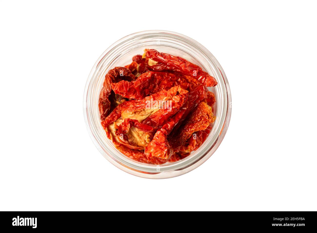 Italian sun-dried tomatoes close-up. Isolated image of sun-dried ...