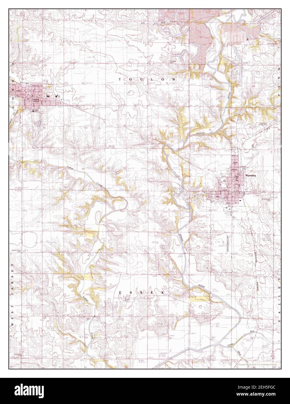 Wyoming, Illinois, map 1983, 1:24000, United States of America by ...