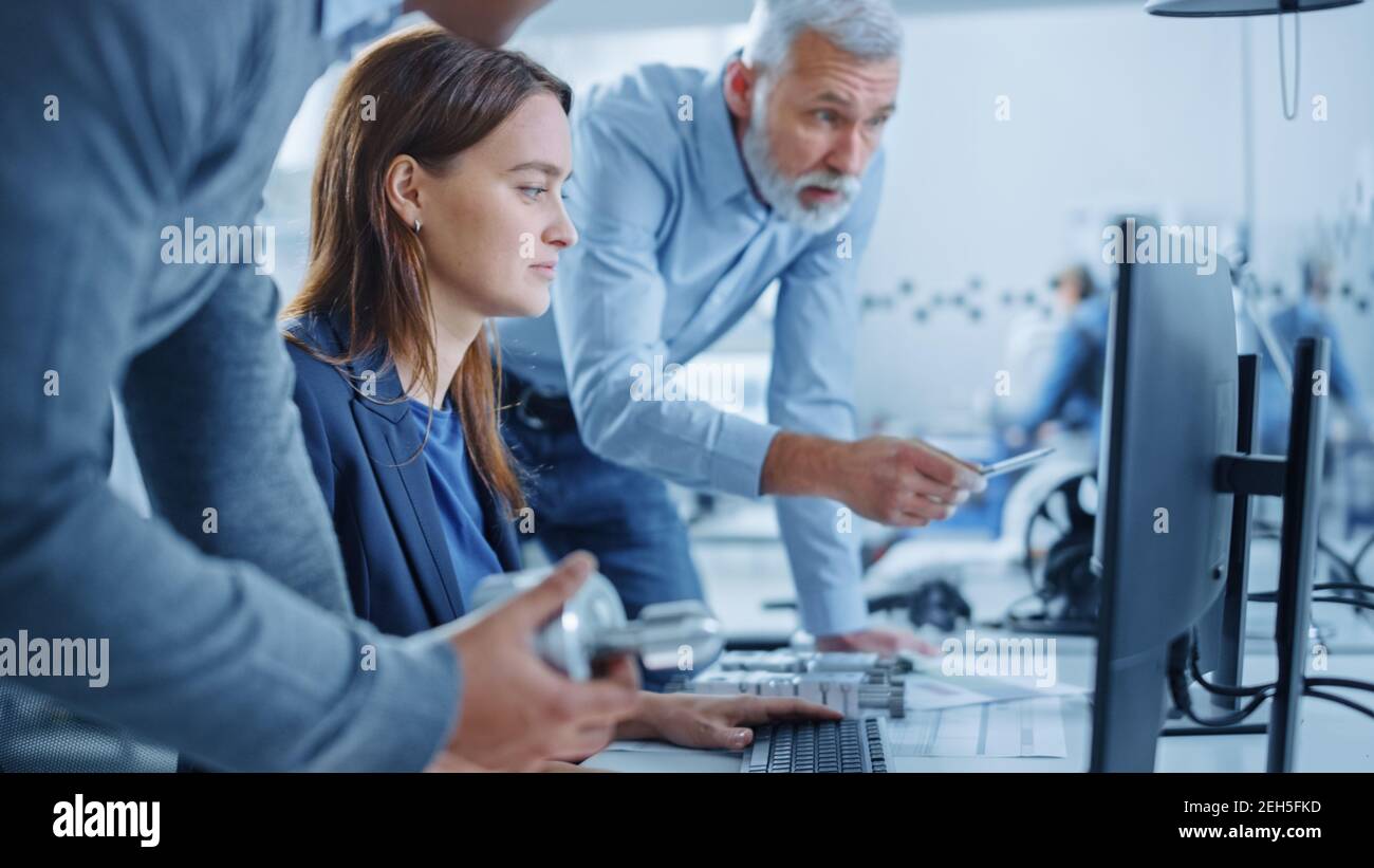 Modern factory female project manager hi-res stock photography and ...