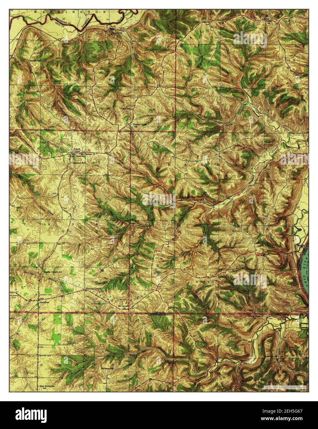 Aberdeen map vintage hi-res stock photography and images - Alamy